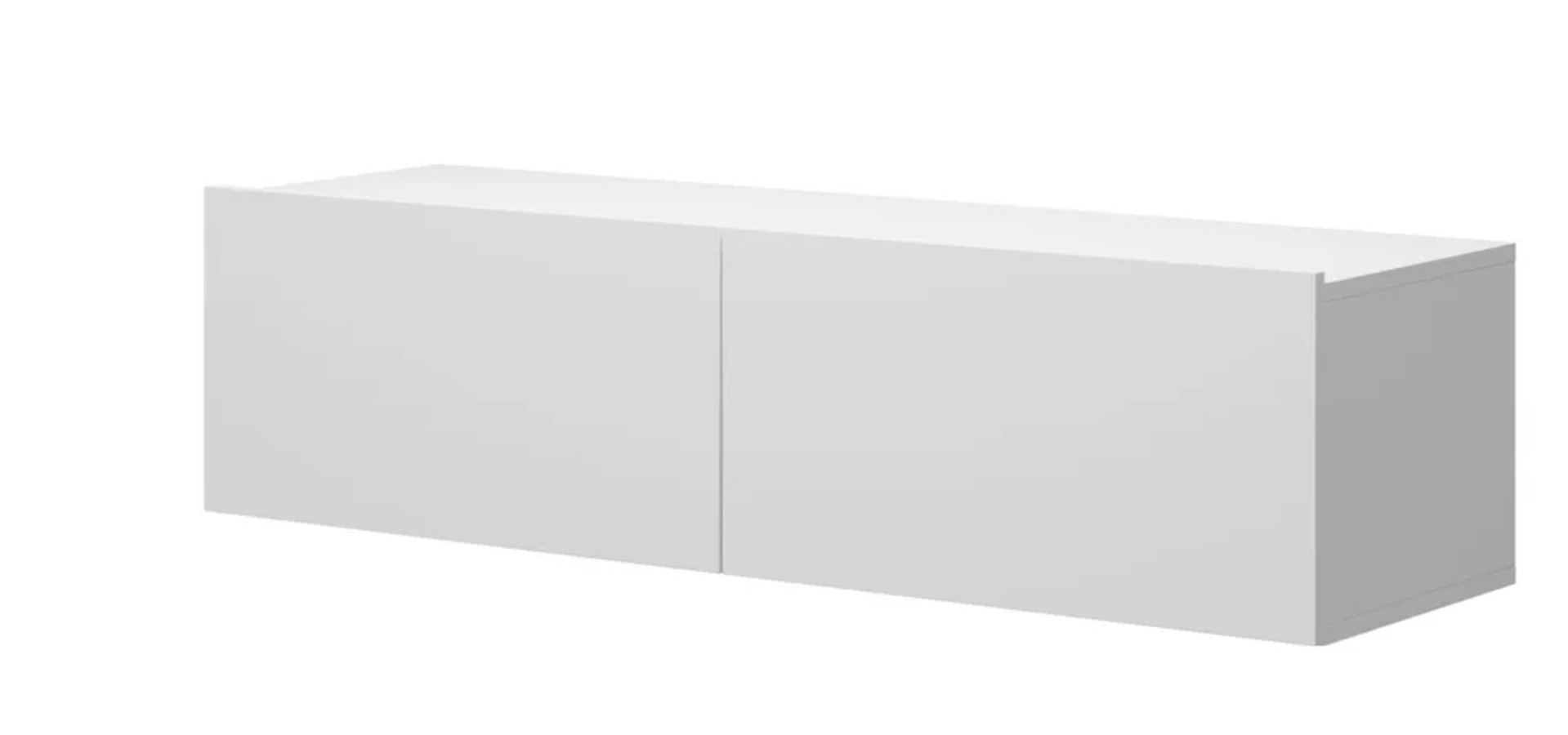 Тумба под ТВ НК мебель PLANO T-2, белый матовый, 120х31х36,6