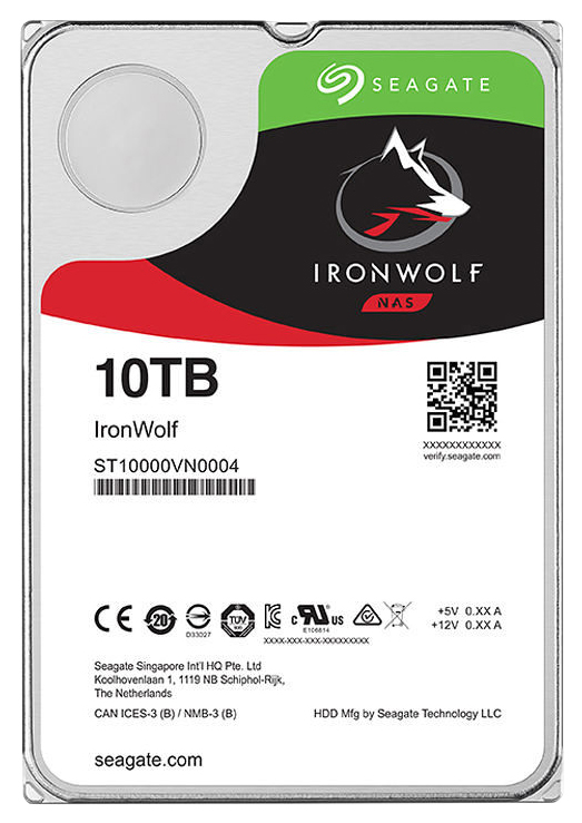 Жесткий диск Seagate IronWolf 10ТБ (ST10000VN0004)