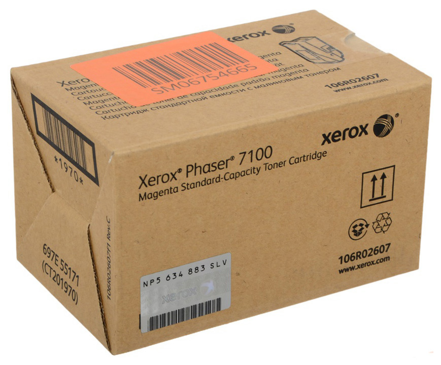Картридж для лазерного принтера Xerox 106R02607, пурпурный, оригинал