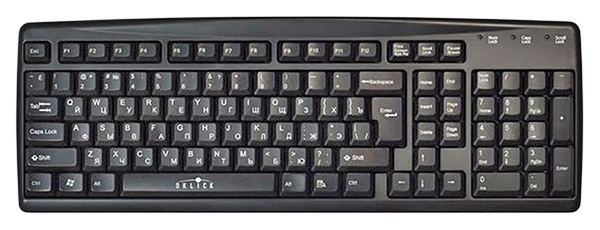 Проводная клавиатура OKLICK 110M Black