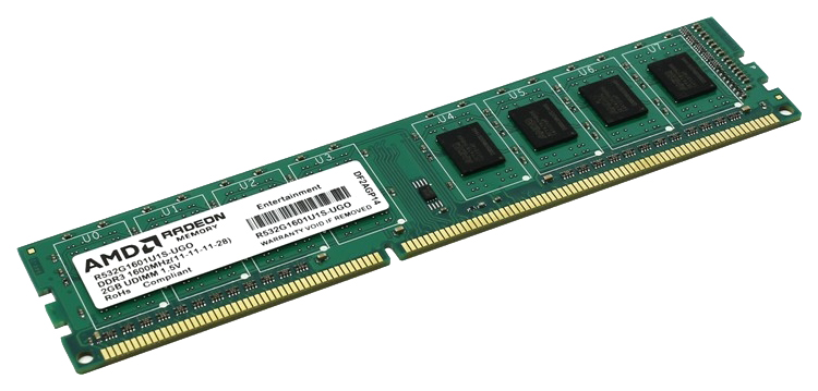 Оперативная память AMD 2Gb DDR-III 1600MHz (R532G1601U1S-UGO)