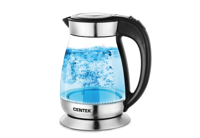 Чайник электрический Centek CT-0055 1.8 л Silver, Transparent