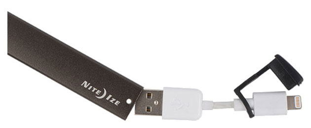 Кабель-брелок NiteIze PowerKey Mini Power Cord Lightning-USB серый