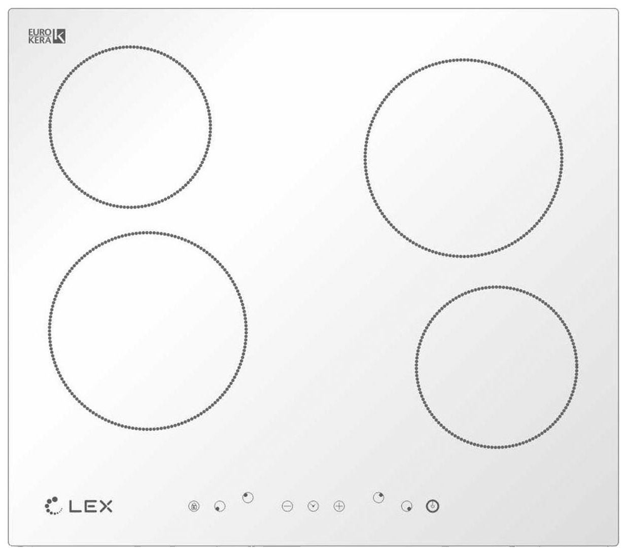Встраиваемая варочная панель электрическая LEX CHYO000183 белый