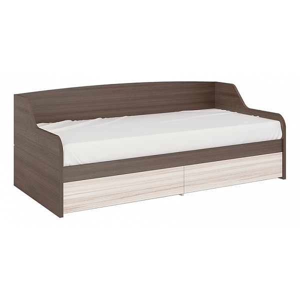 Кровать Мэрдэс Бартоло КРД 90х190 см, коричневый/бежевый