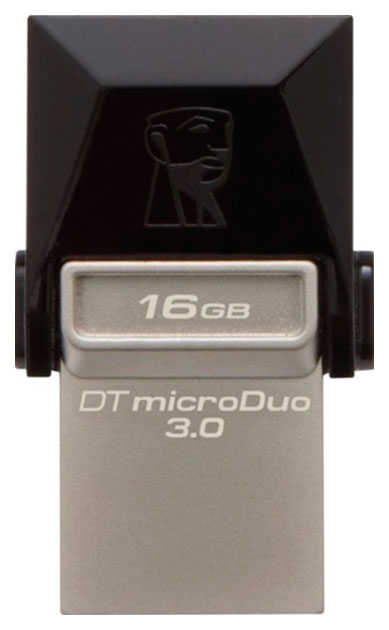 USB-флешка Kingston DataTraveler microDuo 16GB Grey/Black (DTDUO3/16GB)