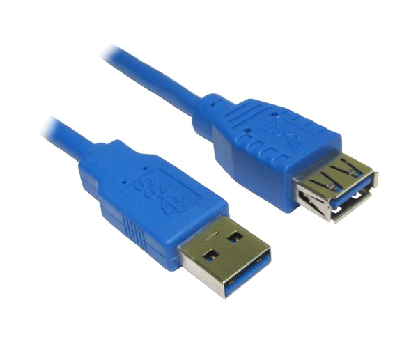 Кабель NoBrand USB A-USB A, M-F 5м Blue