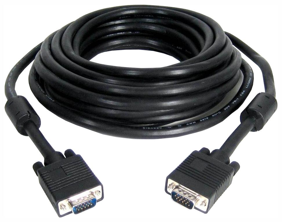 Кабель Cablexpert VGA-VGA, M-M 20м Black (CC-PPVGA-20M)