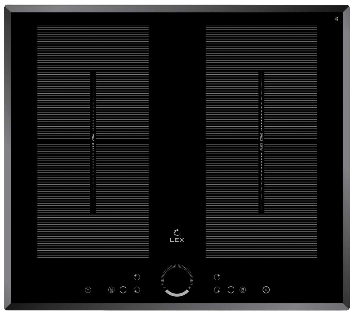 Встраиваемая варочная панель индукционная LEX EVI 640 F BL черный