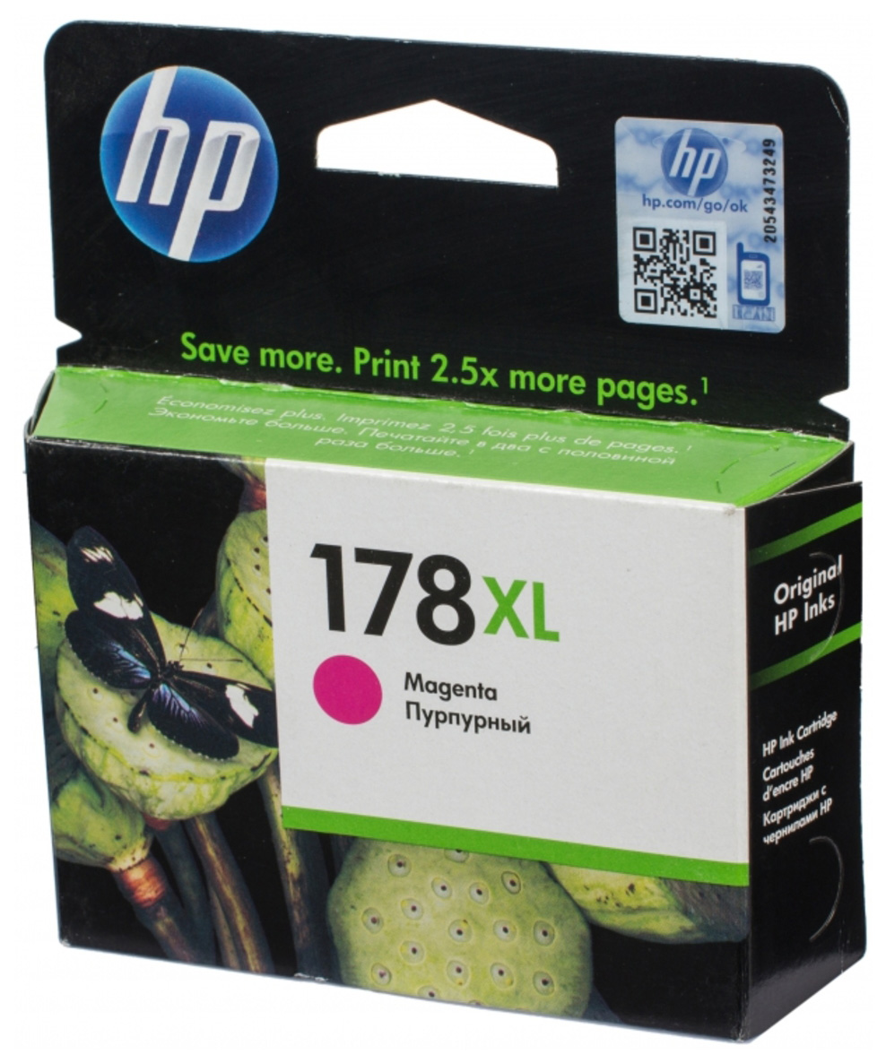 Картридж для струйного принтера HP 178XL (CB324HE) пурпурный, оригинал