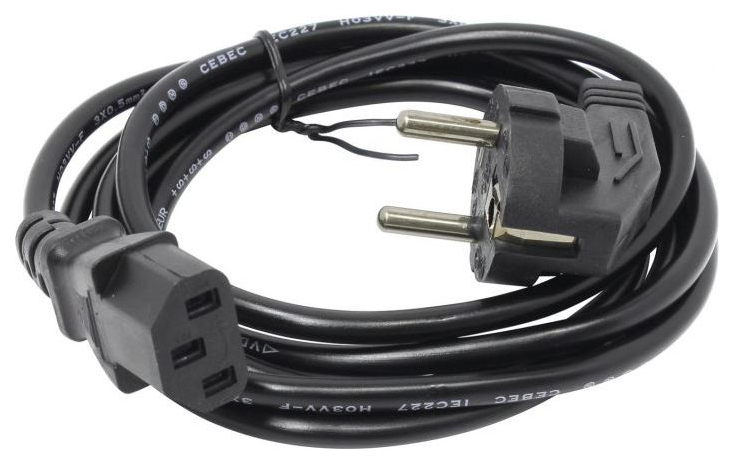 Кабель Cablexpert IEC 320 C13-CEE 7/7, M-F 1,8м Black (PC-186)