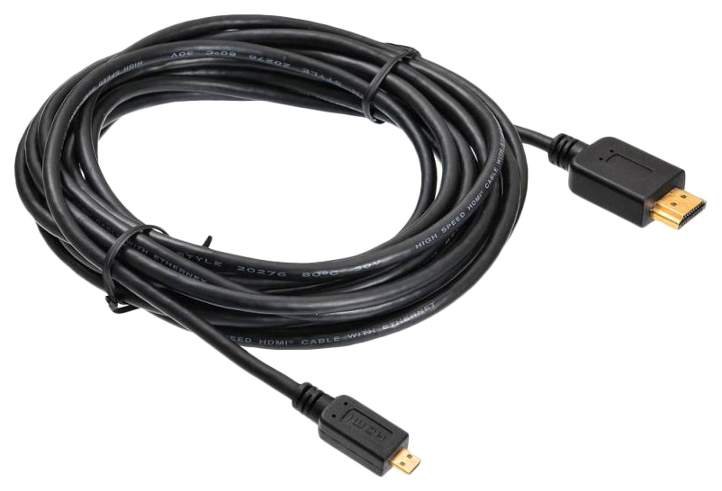 Кабель BURO HDMI - Micro HDMI, 5м Black (817229)