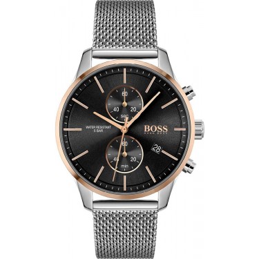 Наручные часы мужские HUGO BOSS HB1513805 серебристые