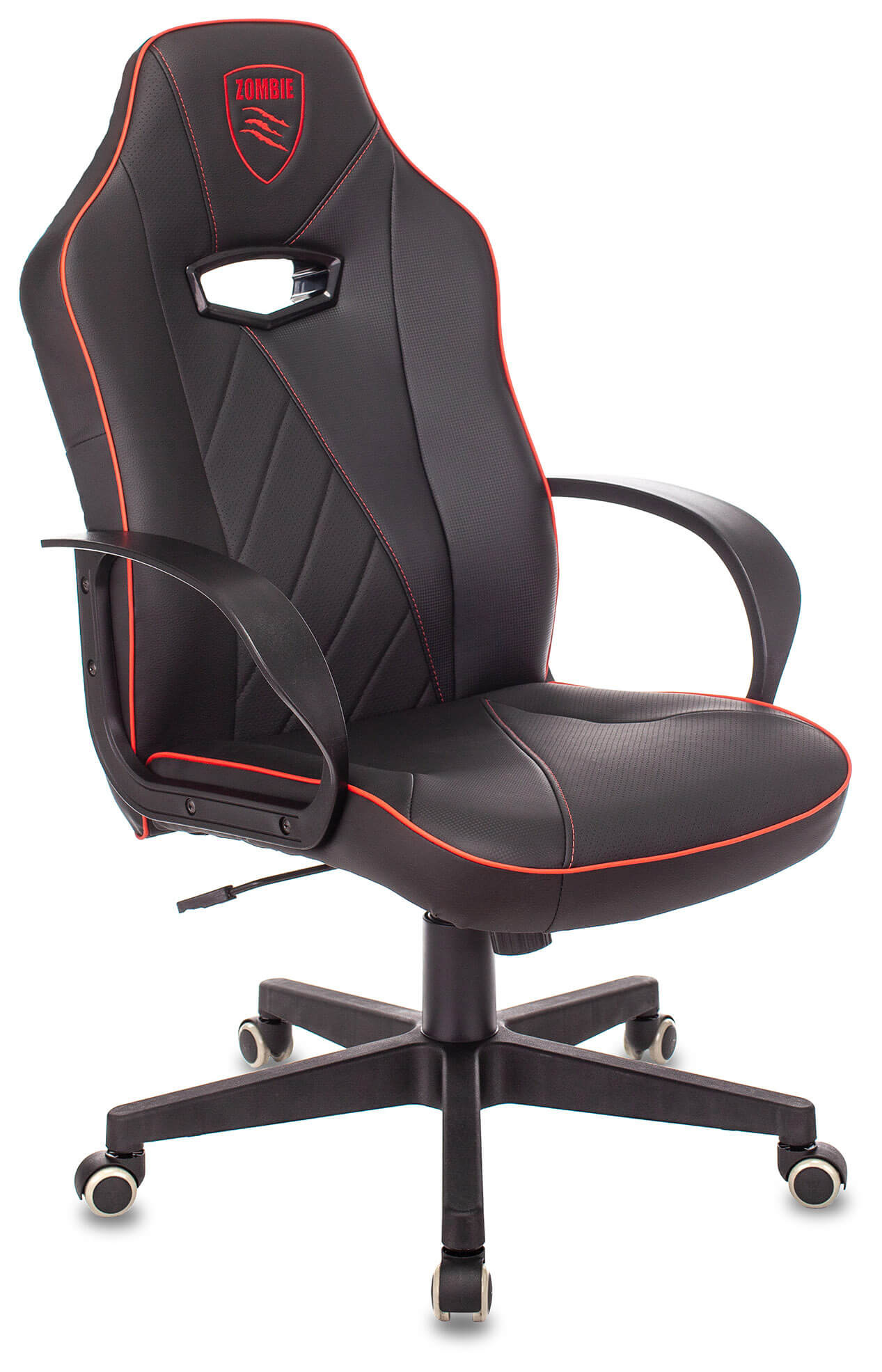 Кресло игровое Zombie VIKING XS, экокожа, черное/красное