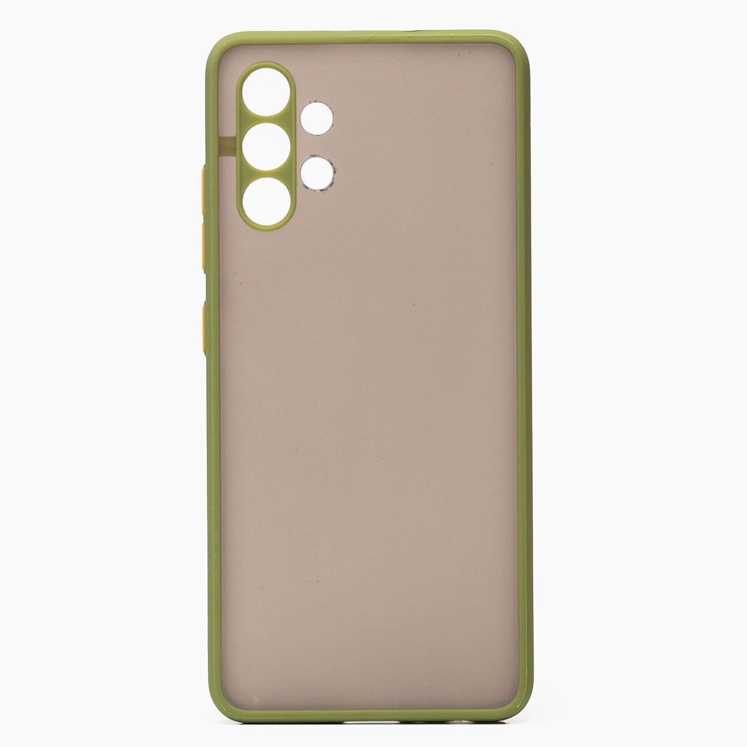 Чехол Samsung SM-A325F (Galaxy A32) пластиковый с окантовкой <зеленый>