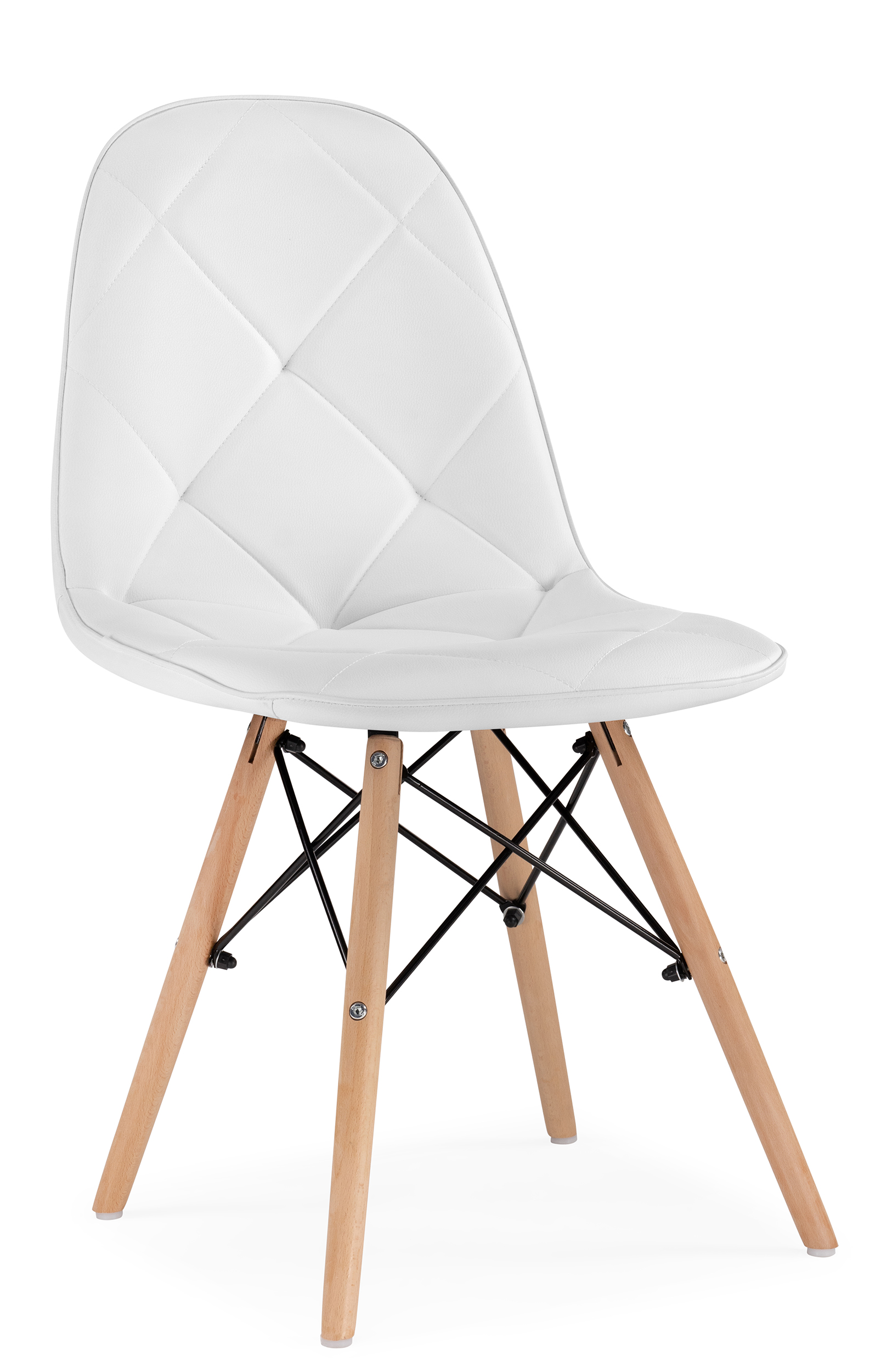 Деревянный стул Woodville Kvadro 1 white / wood