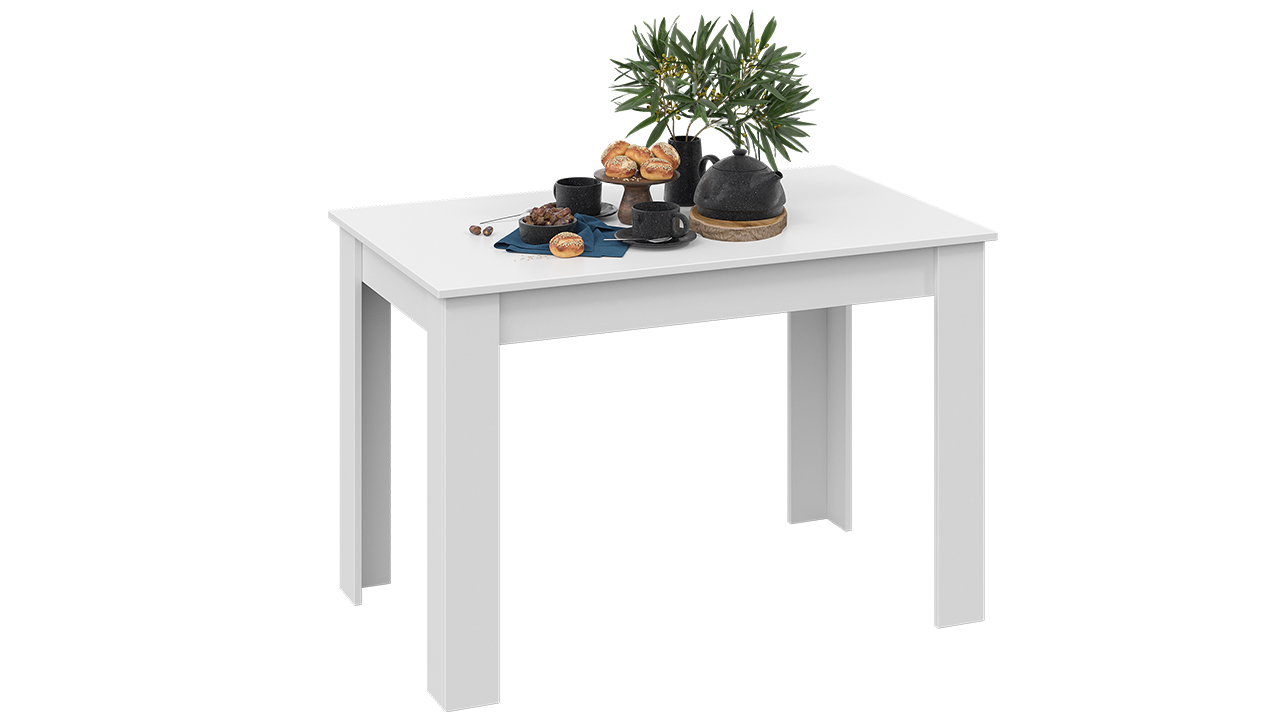 стол кухонный ТриЯ Промо Тип 2, 110х67х73 см, белый