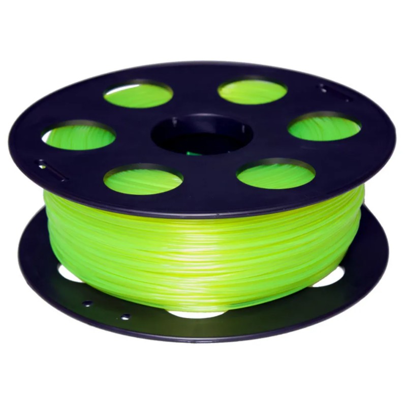 Катушка PLA  пластика Bestfilament 1.75 мм, 1кг,  желтая