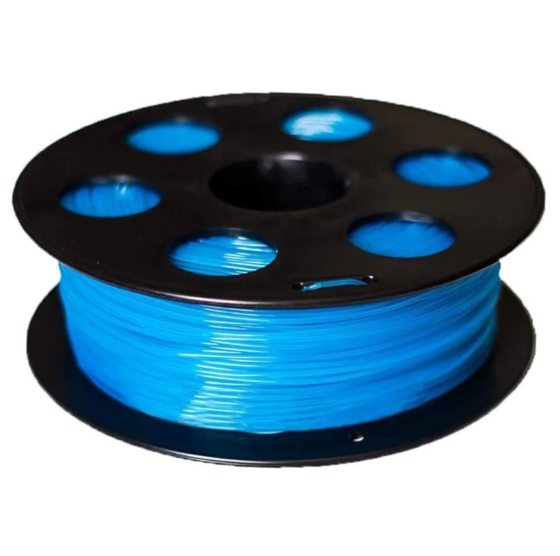 Катушка PETG пластика Bestfilament 1.75 мм 1кг., светящийся Blue