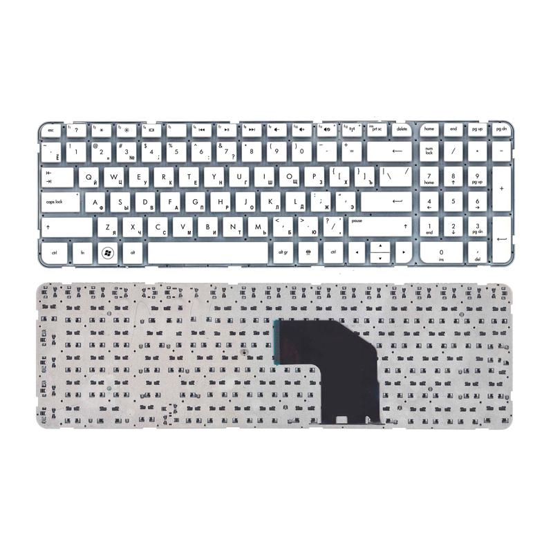 Клавиатура для ноутбука HP Pavilion G6-2000 белая без рамки