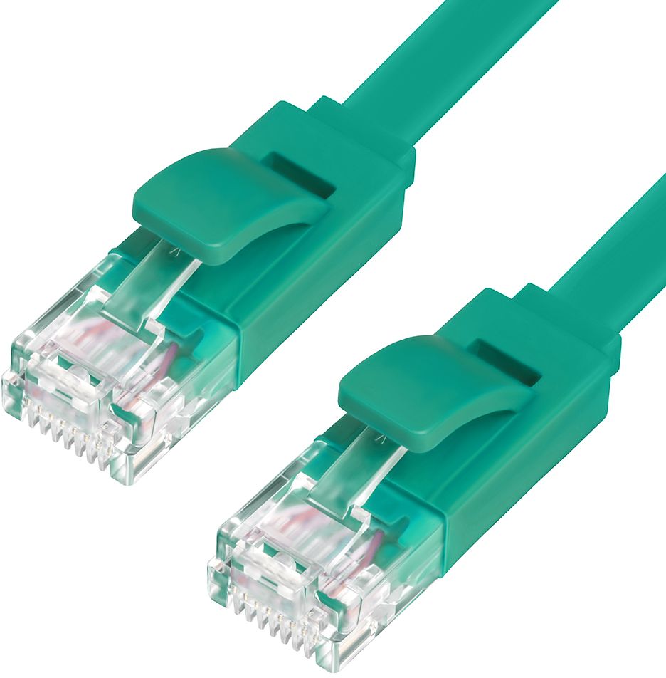 Кабель GCR RJ45-RJ45 5м M-M Green GCR-LNC625-5.0m