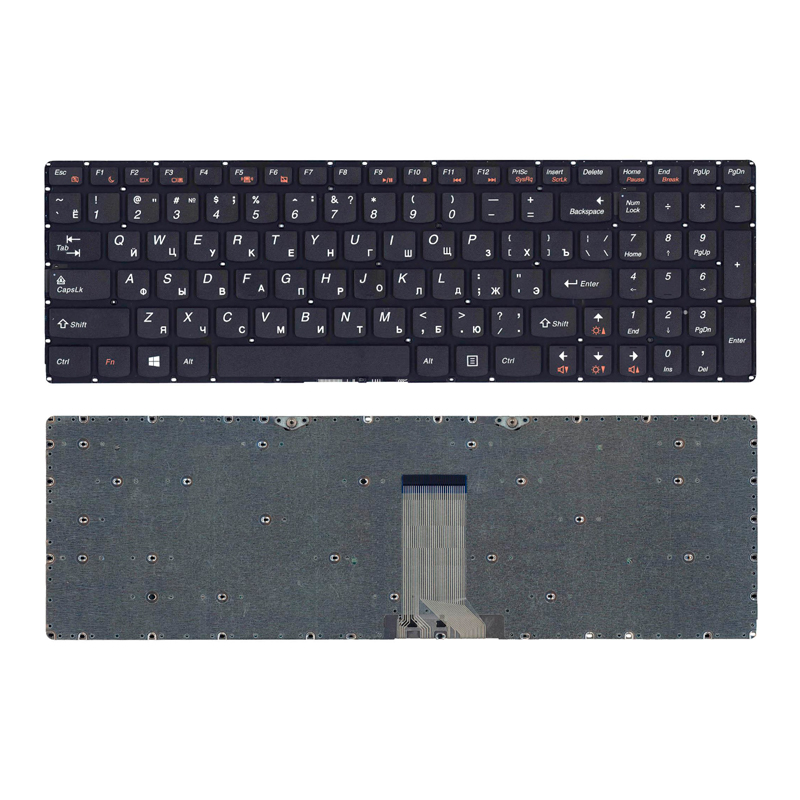 Клавиатура для ноутбука Lenovo IdeaPad B5400 M5400 черная без рамки