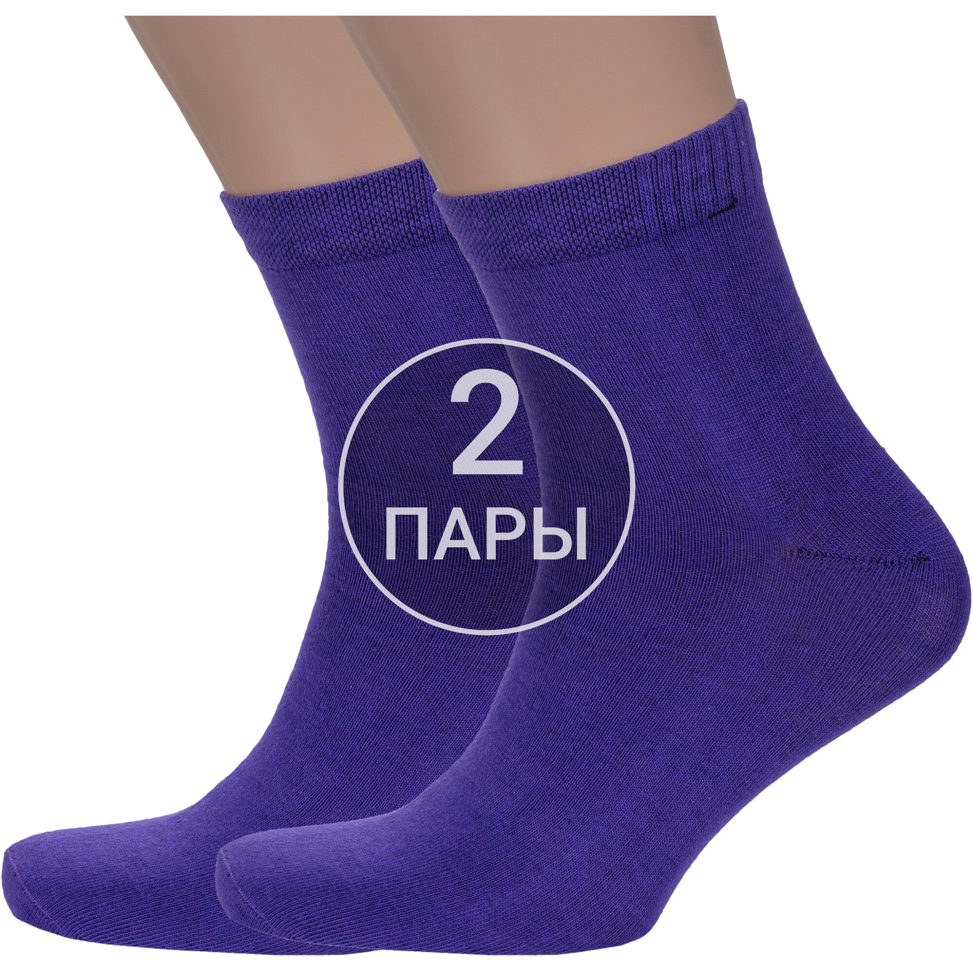 Комплект носков мужских VASILINA 2-3С4115 фиолетовых 27-29