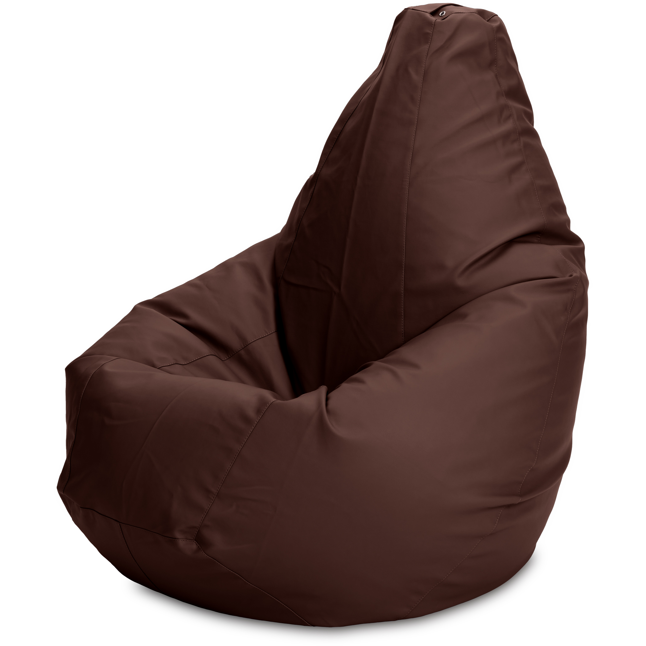 Кресло-мешок Пуффбери «Груша», XL, эко-кожа, Коричневый