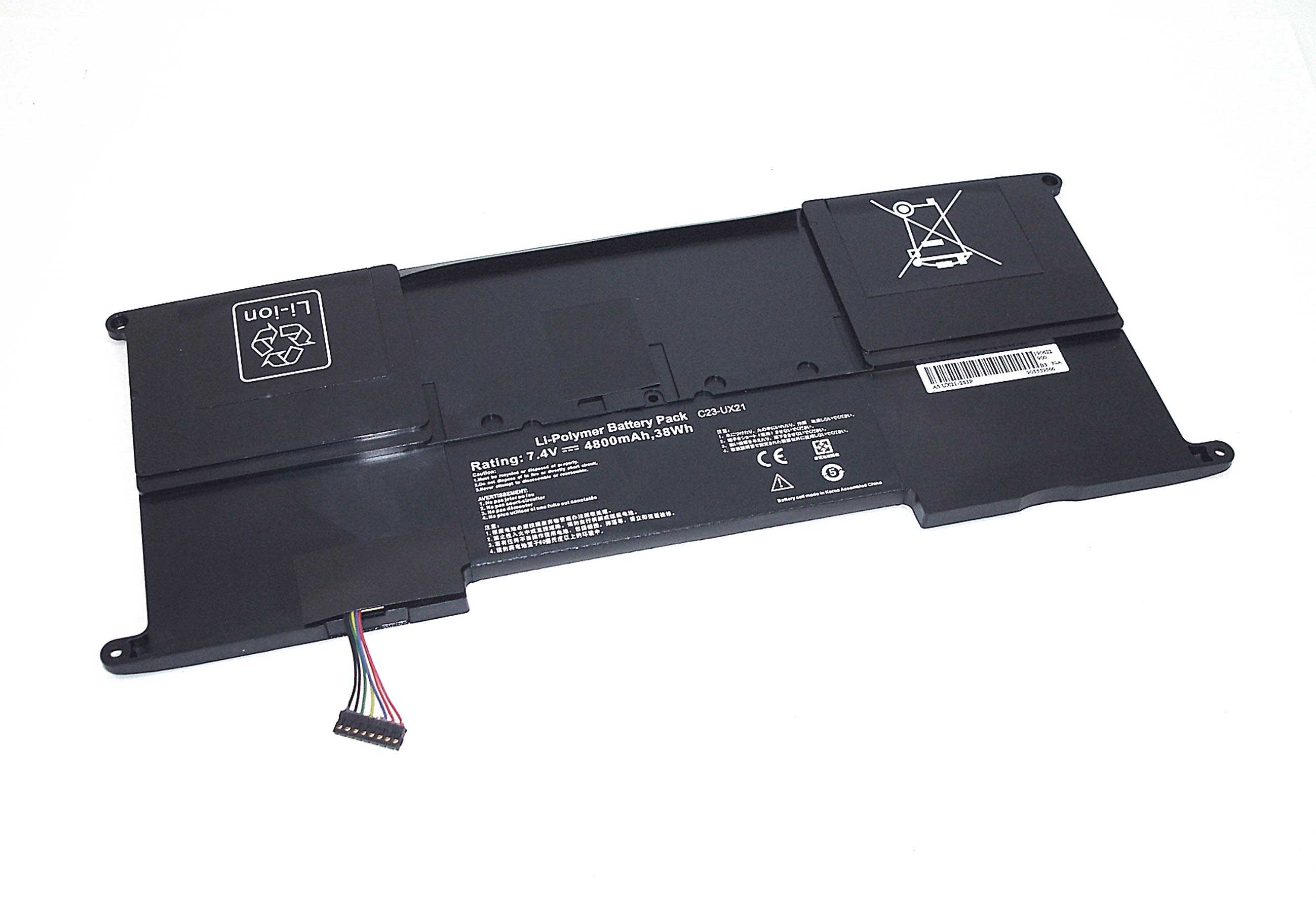 Аккумулятор для ноутбука Asus UX21-2S3P 7.4V 4800mAh OEM Black