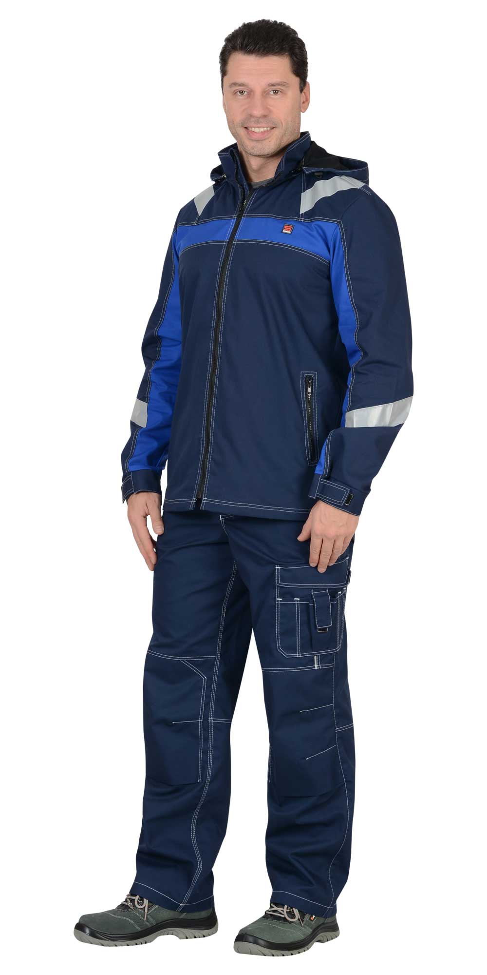 Куртка рабочая мужская СириуС Сидней синяя 48-50/182-188