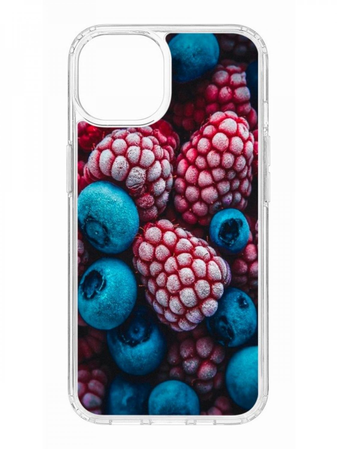 Противоударный чехол для Apple iPhone 13 КRUЧЕ Print Fresh berries прозрачный с рисунком
