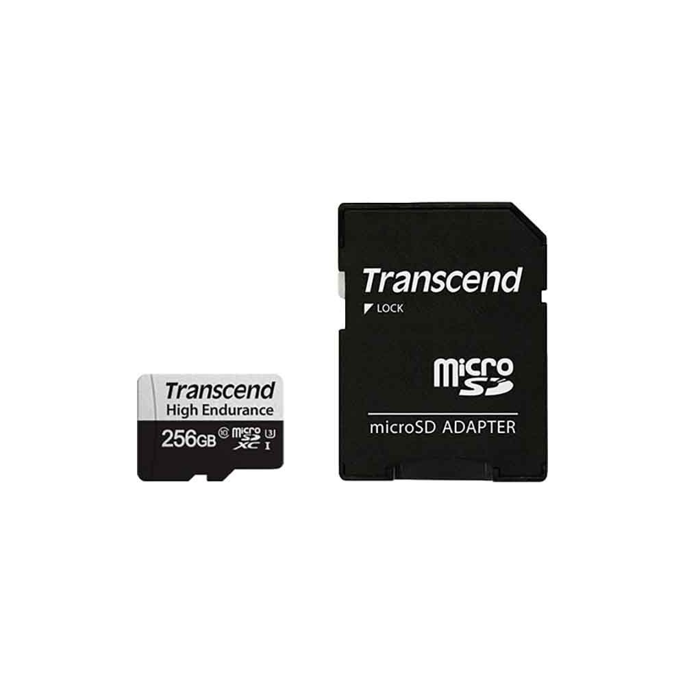 Карта памяти Transcend 350V microSDXC 256GB с адаптером TS256GUSD350V