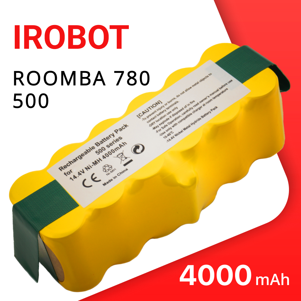 Аккумулятор для iRobot Roomba 780, 500, 760, 770 (14.4V, 4000mAh)