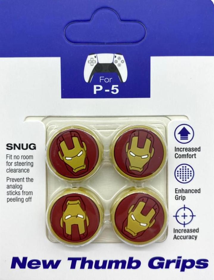 Накладка на стик для геймпада NoBrand Iron Man для Playstation 5
