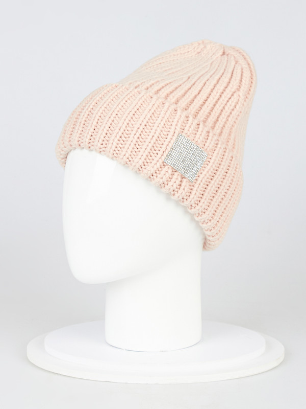 Шапка бини женская Noryalli 42406 пудра, one size