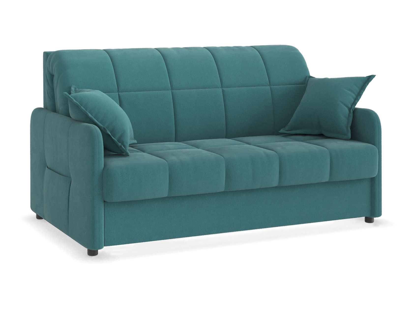 Прямой диван Первый Мебельный Гибсон Мятный, велюр 160 см С ящиком