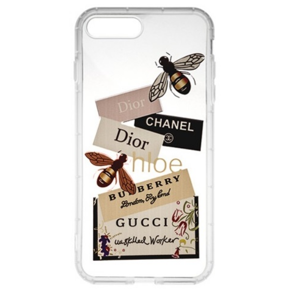Чехол для iPhone 7/8 Plus TPU Tide case - Dior прозрачный