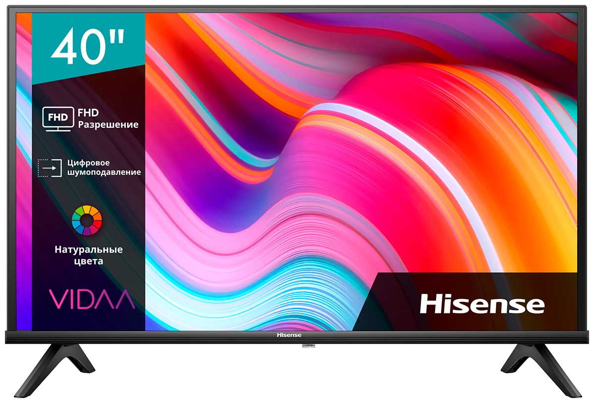 Телевизор HISENSE 40A4K, 40"(102 см), HD