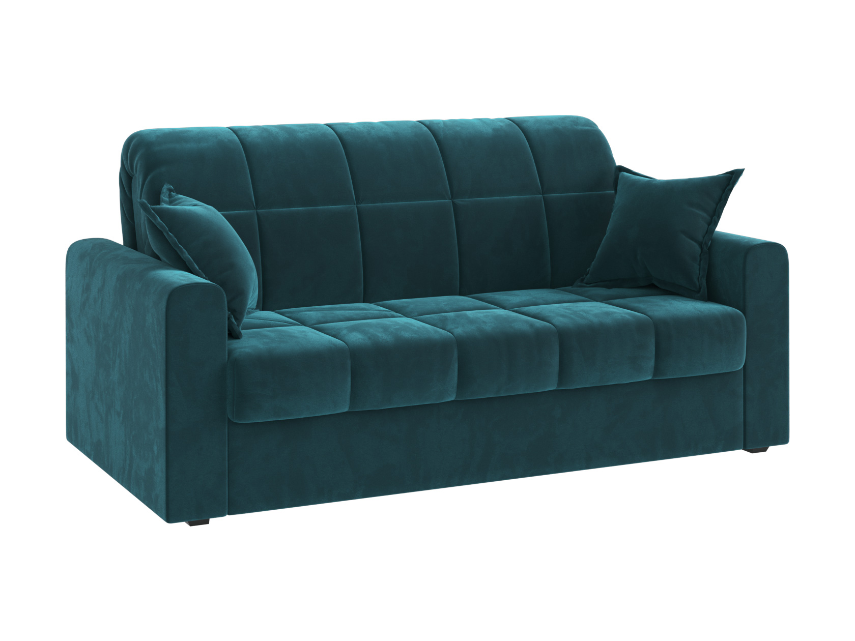 Прямой диван Первый Мебельный Гаспар Изумрудный, велюр 160 см Без ящика