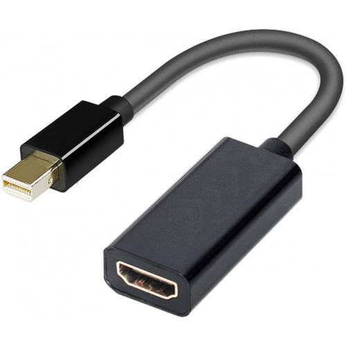 Видео адаптер KS-iS KS-509 mini DisplayPort на HDMI - 0.2 метра, чёрный