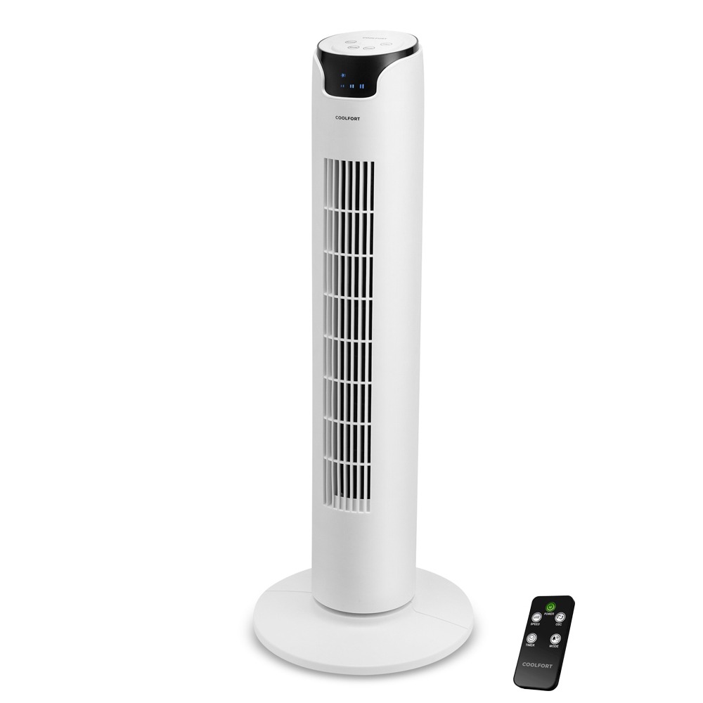 Вентилятор напольный Coolfort CF-2010 колонна белый