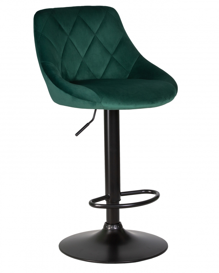 Барный стул DOBRIN LOGAN BLACK 1 шт зеленый