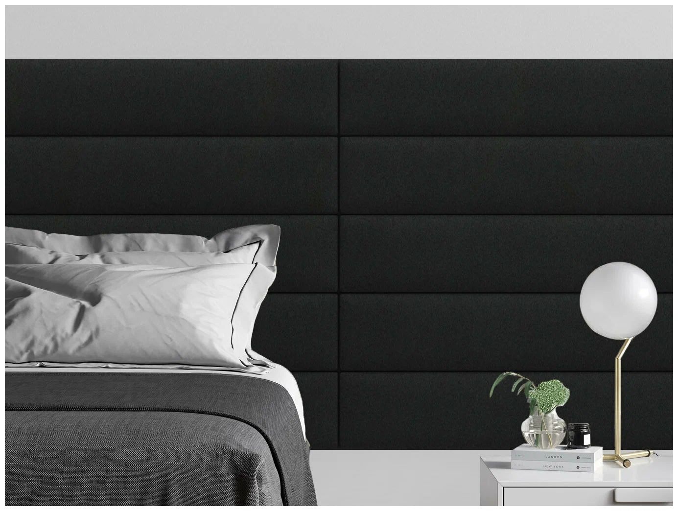 Панель кровати Velour Black 20х180 см 1 шт.