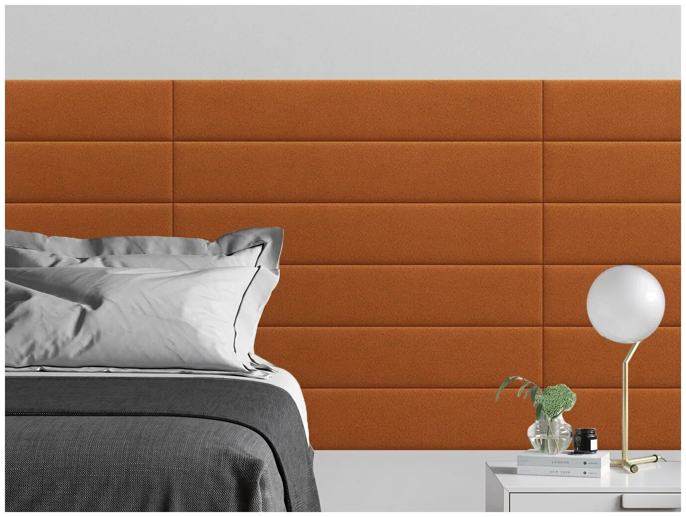 Панель кровати Velour Orange 15х90 см 4 шт.