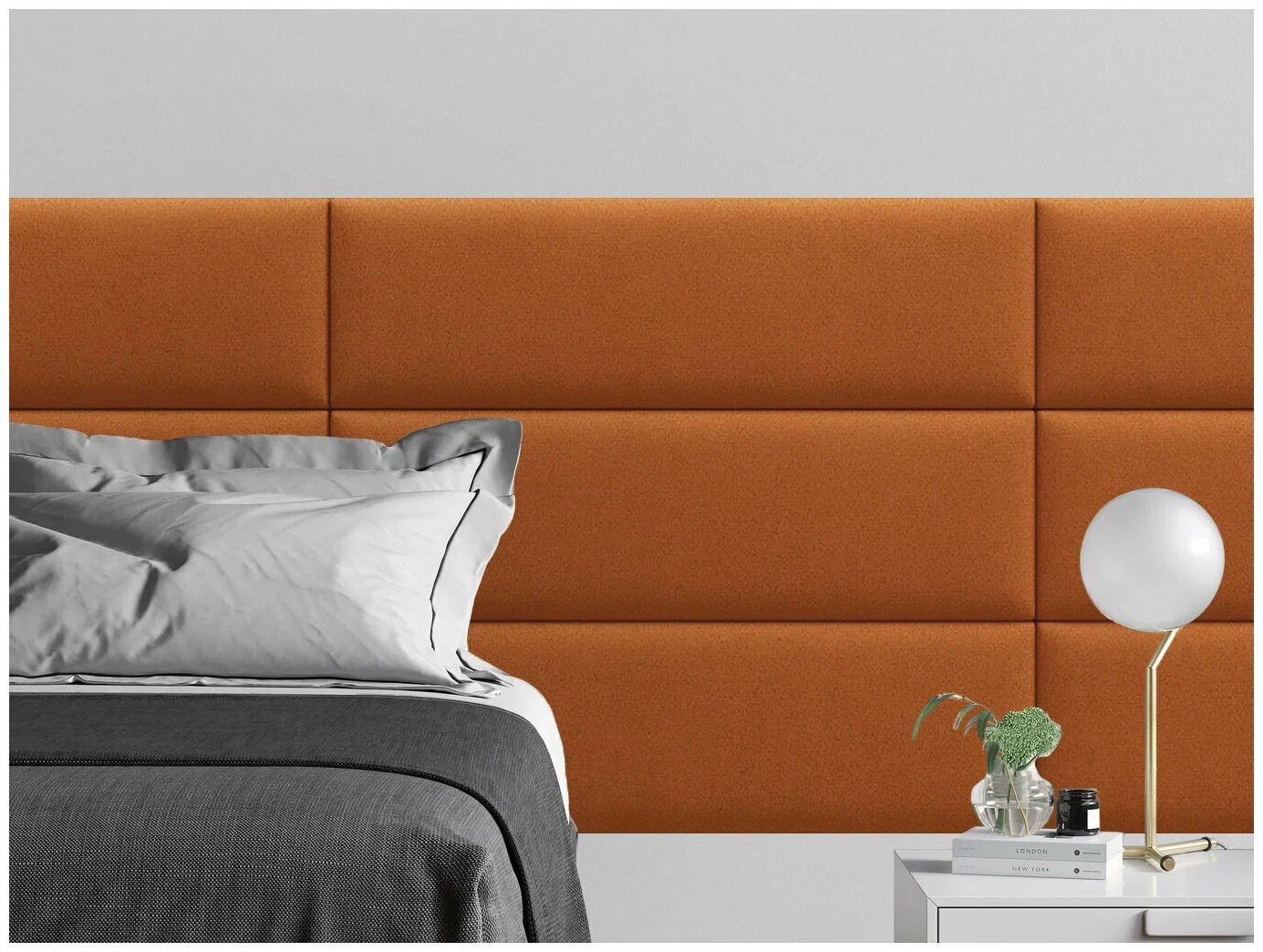 Панель кровати Velour Orange 30х100 см 4 шт.