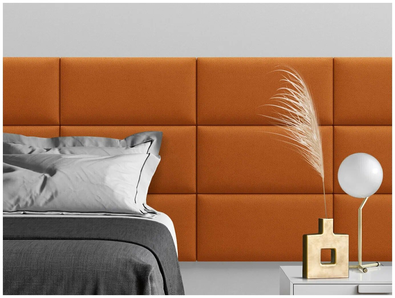 Панель кровати Velour Orange 30х60 см 4 шт.