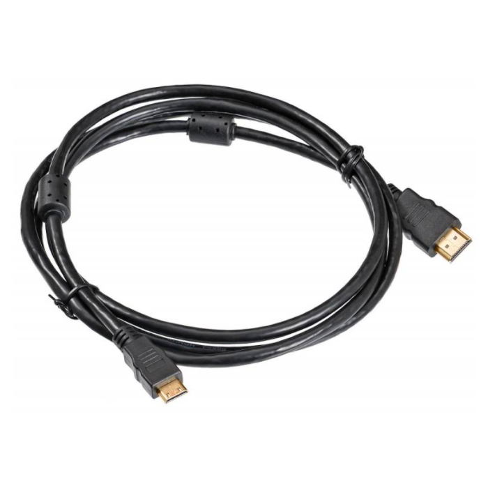 Кабель аудио-видео Buro HDMI (m)/Mini HDMI (m) 1.8м. феррит.кольца черный