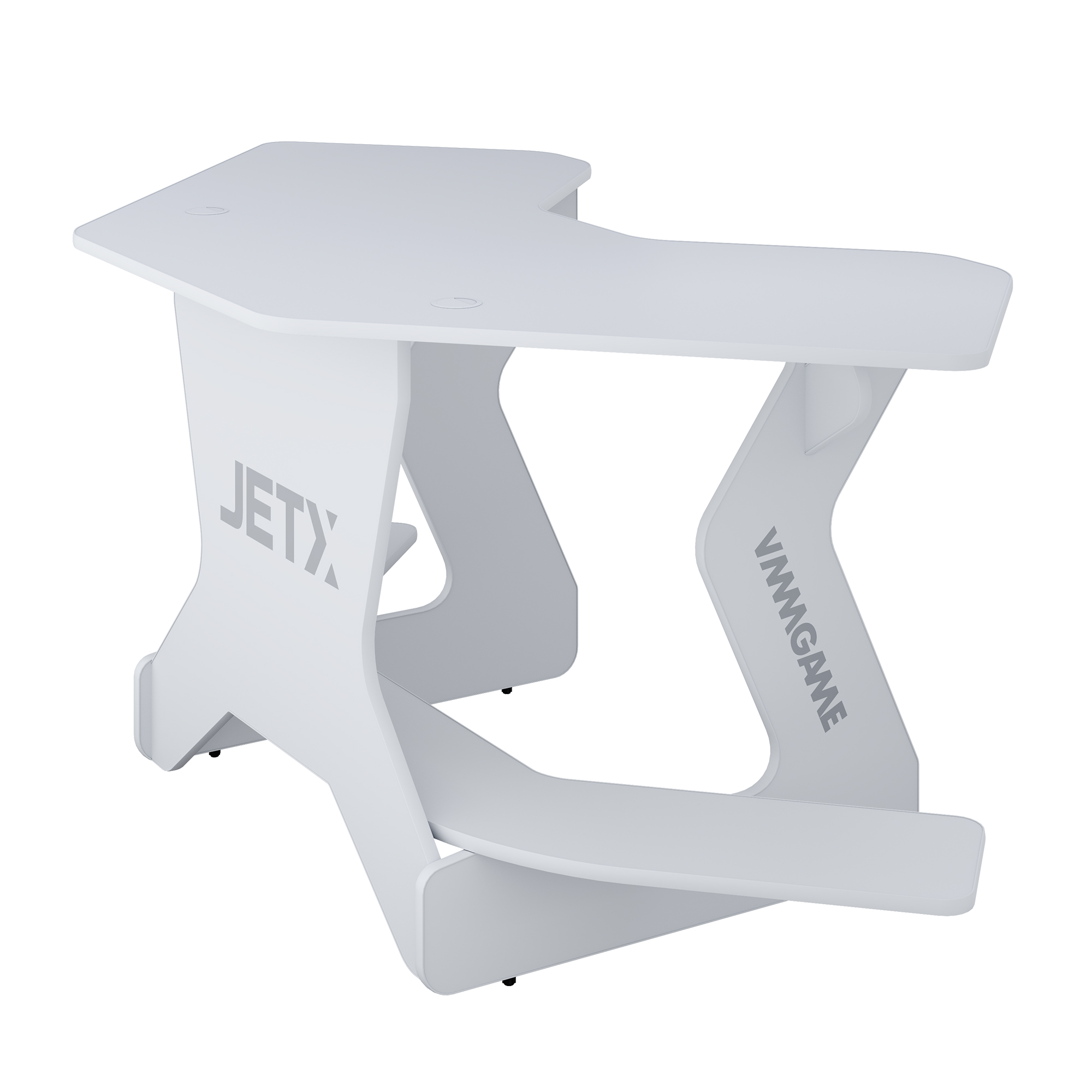 Игровой угловой компьютерный стол VMMGAME JETX LIGHT WHITE, SF-1WWE