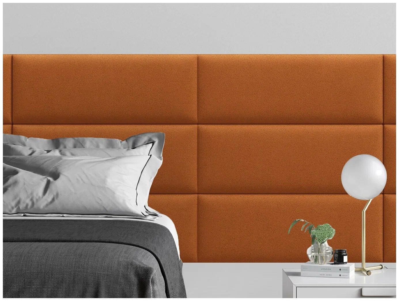 Панель кровати Velour Orange 30х80 см 4 шт.