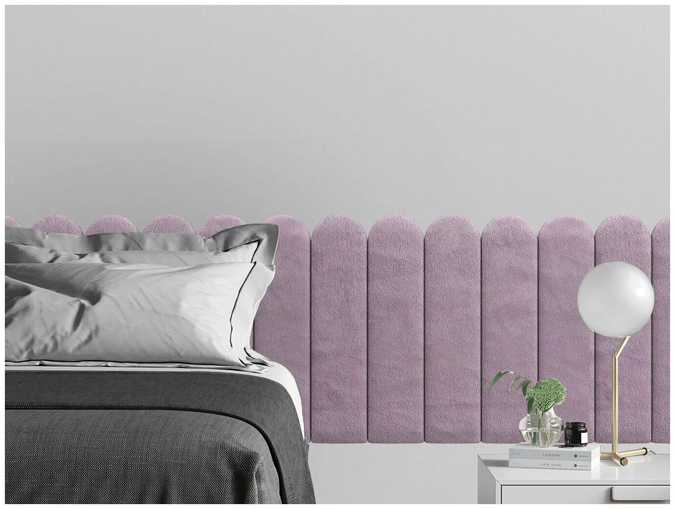 Панель кровати Velour Pink 15х60R см 2 шт.